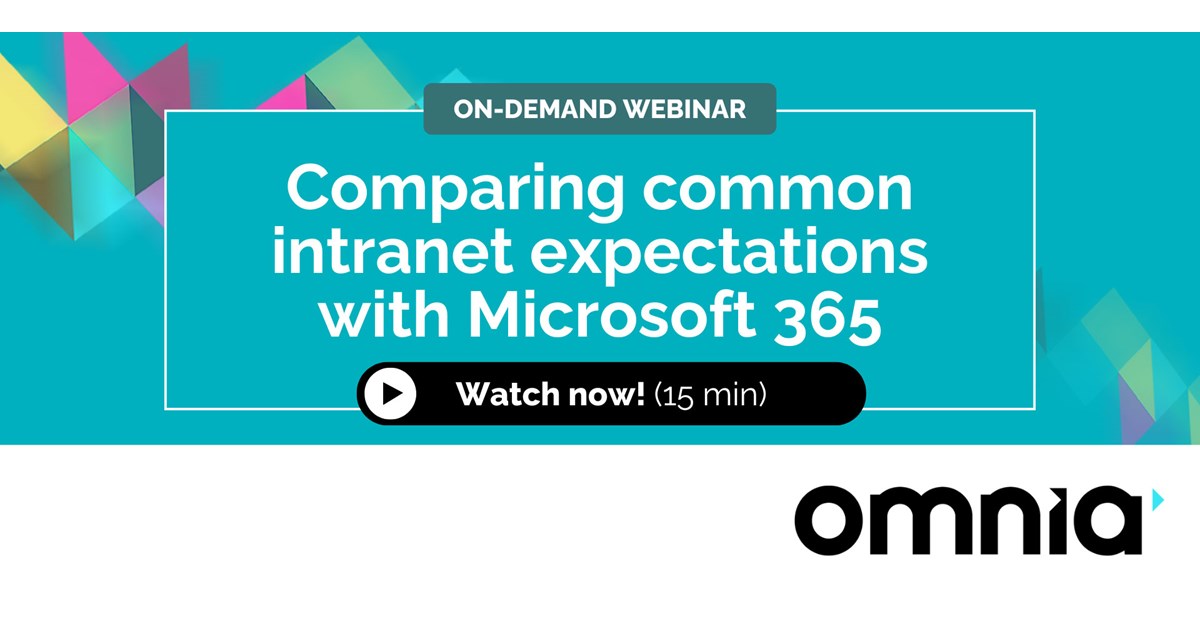 Comparing intranet expectations with Microsoft 365
