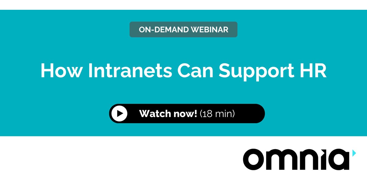 How intranets can support HR | Omnia